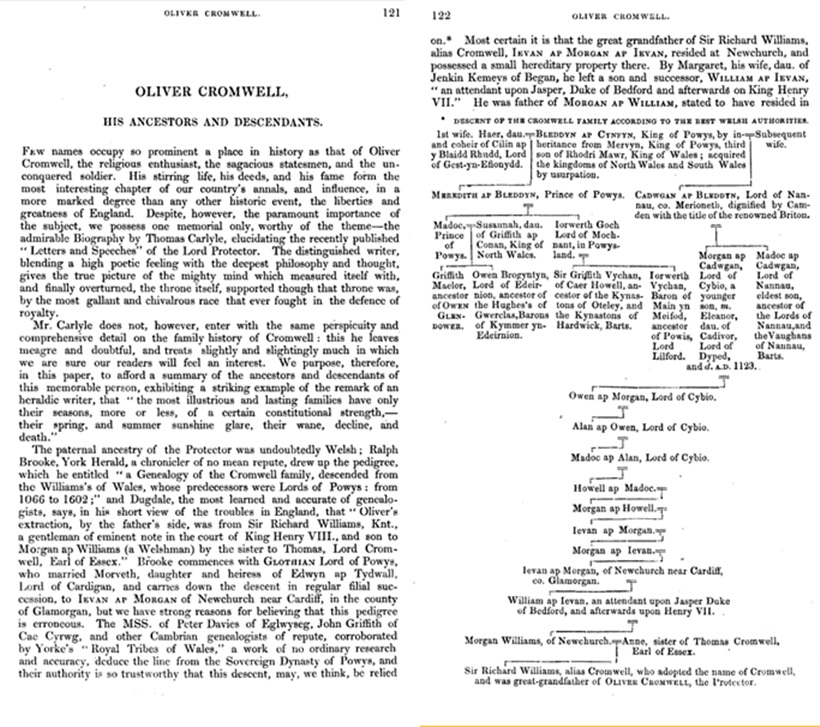 Information Concerning Oliver Cromwell of interest to Nanney Family ...